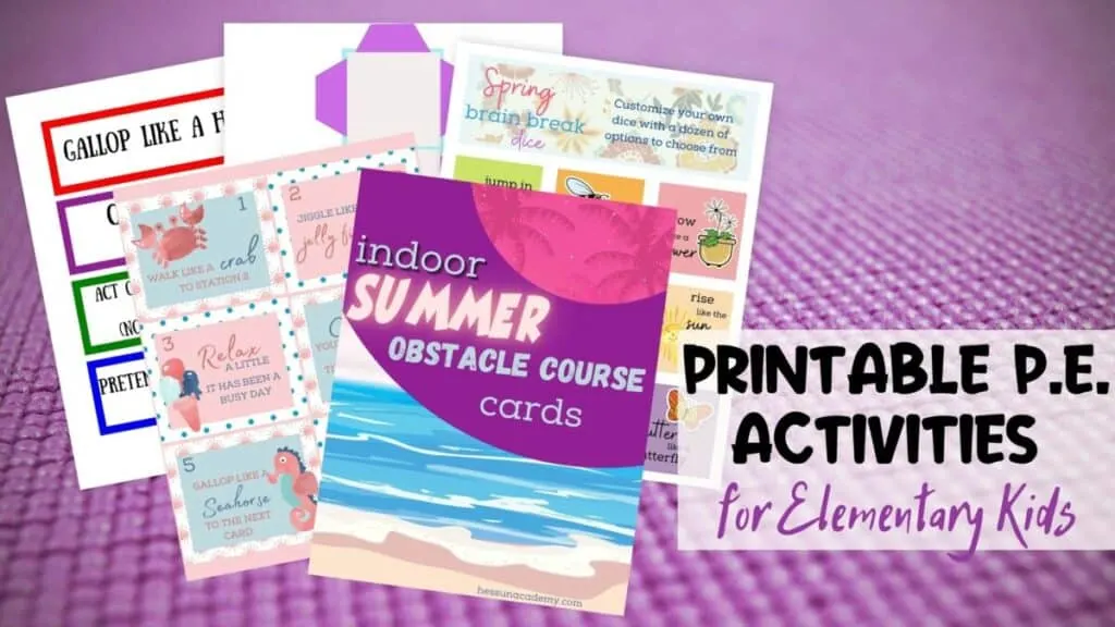 Printable P.E. Activities for Elementary Kids - Hess UnAcademy