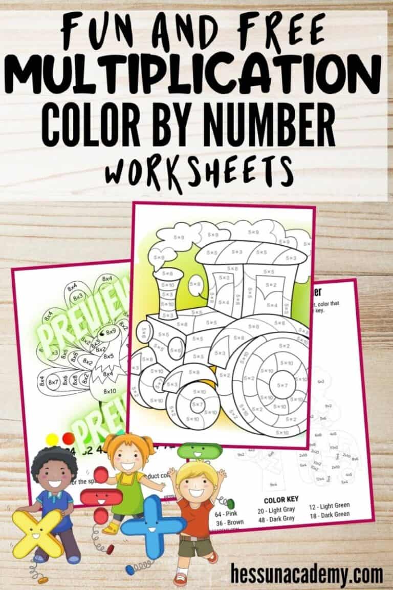 25+ Free Multiplication Color by Number Printables/Worksheets