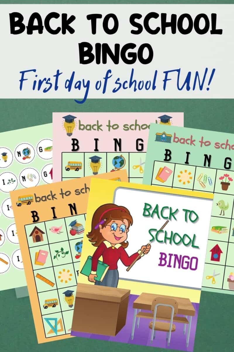 Free Back to School BINGO Printable - Hess UnAcademy