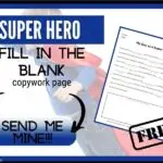 Free Super Hero Mad Lib Printable - Hess UnAcademy