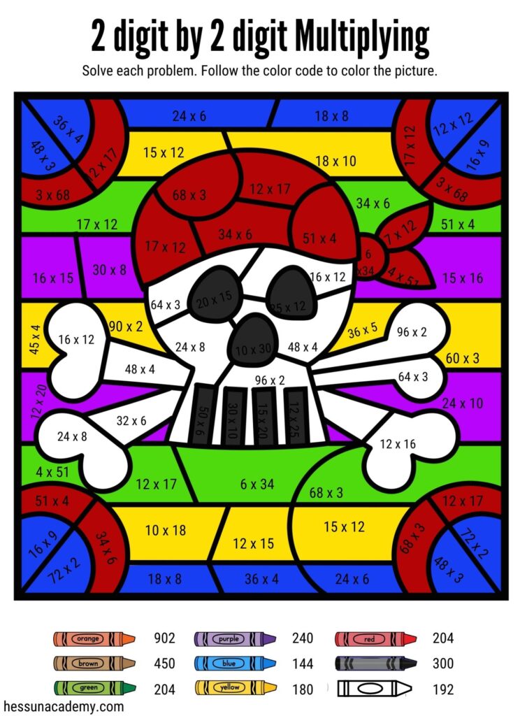 Multiplication Table Color Coded Worksheet Pdf - Infoupdate.org