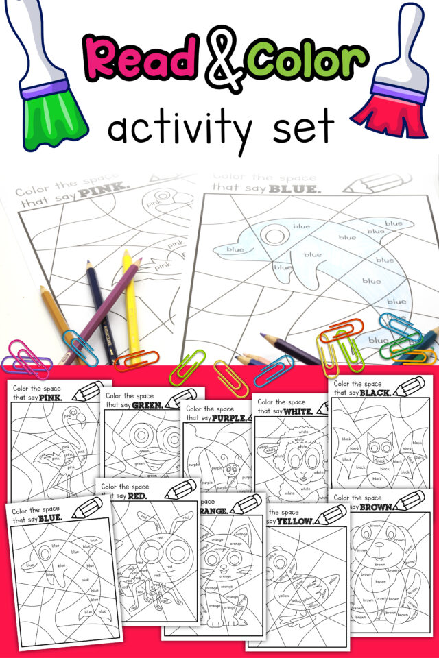 Color By Code Words Worksheets | Colors - Hess UnAcademy