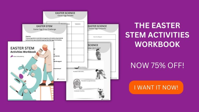 Easter STEM Activities: Free Printable, Lesson Ideas, Workbook, and ...