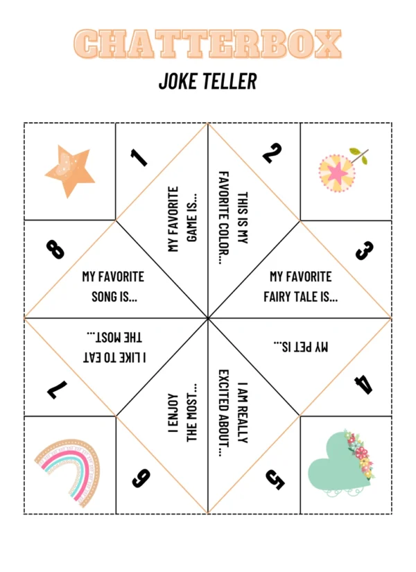 Joke Cootie Catcher (Kid Activities) - Hess UnAcademy
