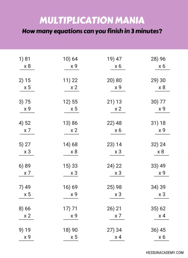 Multiplication Vertical - Hess UnAcademy